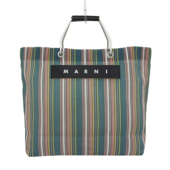 Marni | Bags | Marni Maruni Flower Cafe Stripe Bag Handbag Green ...